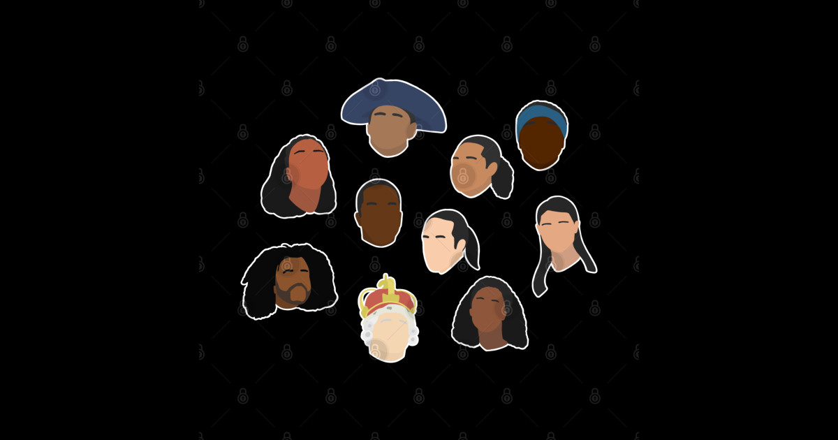 Hamilton Original Cast Silhouettes - Hamilton - Sticker | TeePublic