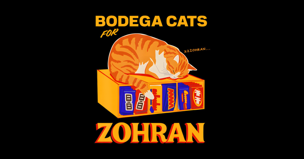 Bodega Cats For Zohran Mamdani Democrat - Bodega Cats Zohran - Sticker ...