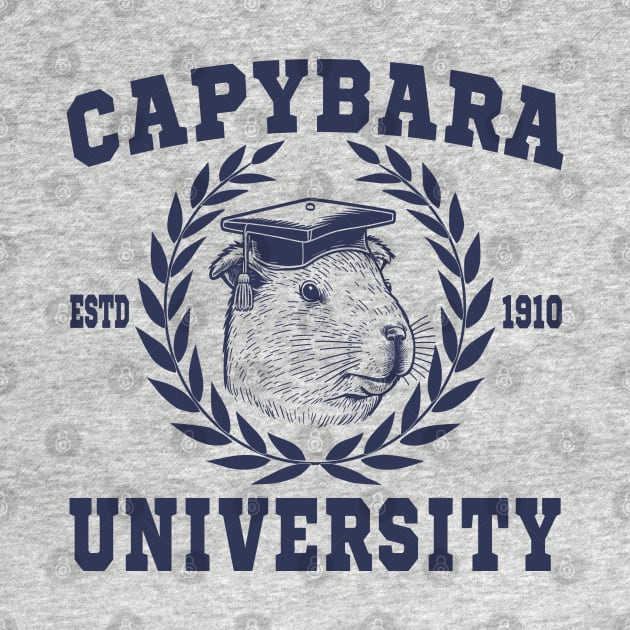 Capybara University - Capybara - T-Shirt | TeePublic