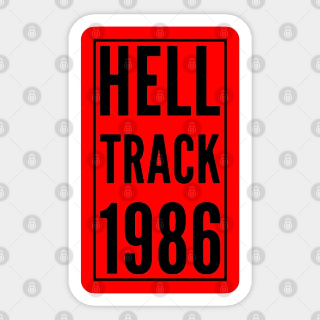 HELLTRACK 1986 BOX LOGO - Bmx - Sticker | TeePublic