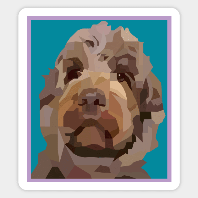 Cute Australian Labradoodle - Cute Australian Labradoodle - Sticker ...