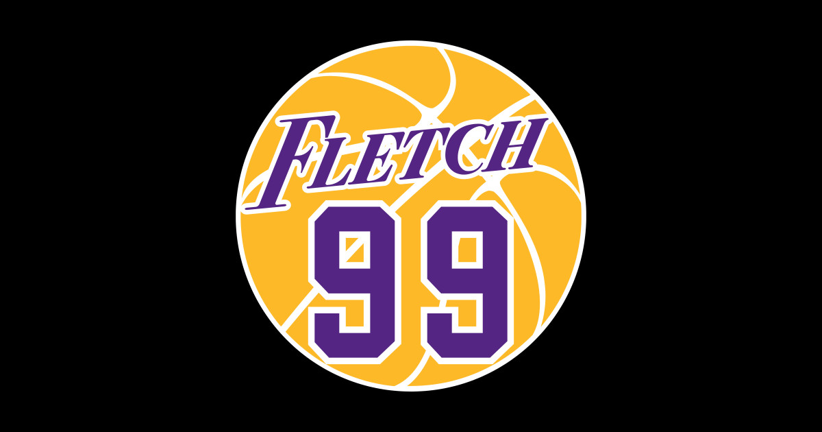 FLETCH 99 Basketball - LA Lakers Style - Chevy Chase - Sticker | TeePublic