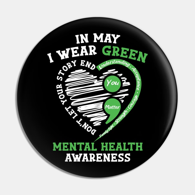 You Matter Mental Health Awareness Green Ribbon - You Matter Mental ...