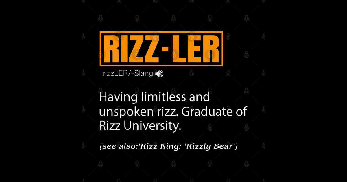 Rizzler Definition Funny Meme Quote Gen Z Rizz Up - Definition ...