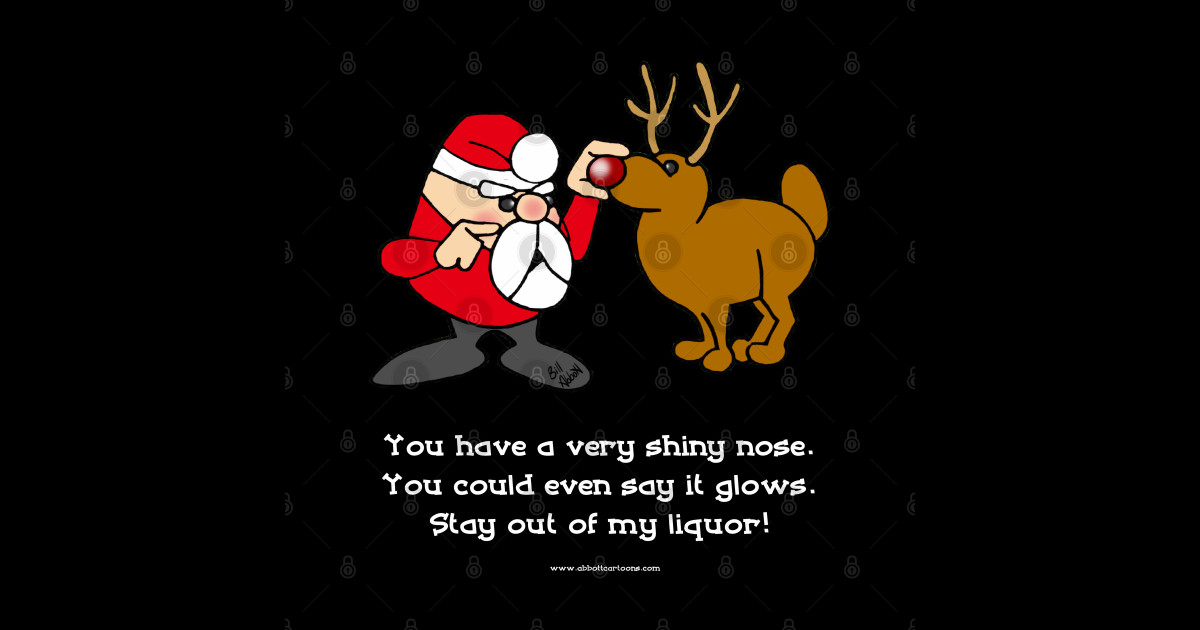 Funny Rude Santa Cartoons by Bill Abbott - Funny Christmas - Sticker ...