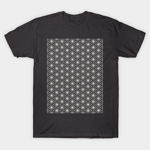 Japanese Asanoha Abstract Beige Pattern - Japanese Pattern - T-Shirt ...