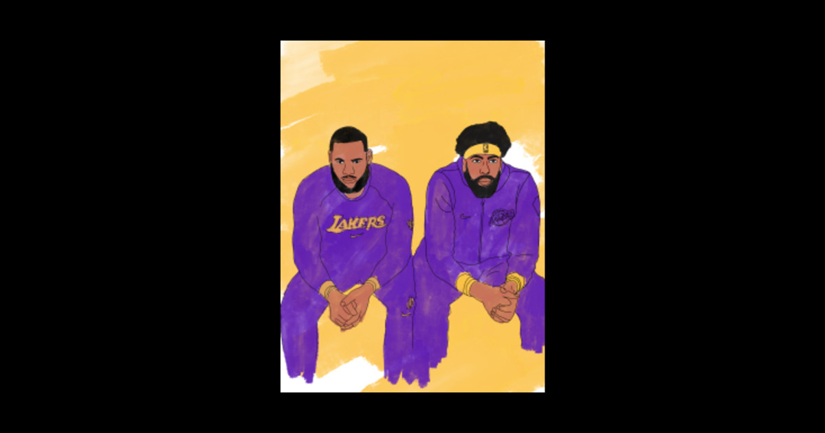 james and davis - Lakers Basketball - Posters and Art Prints | TeePublic