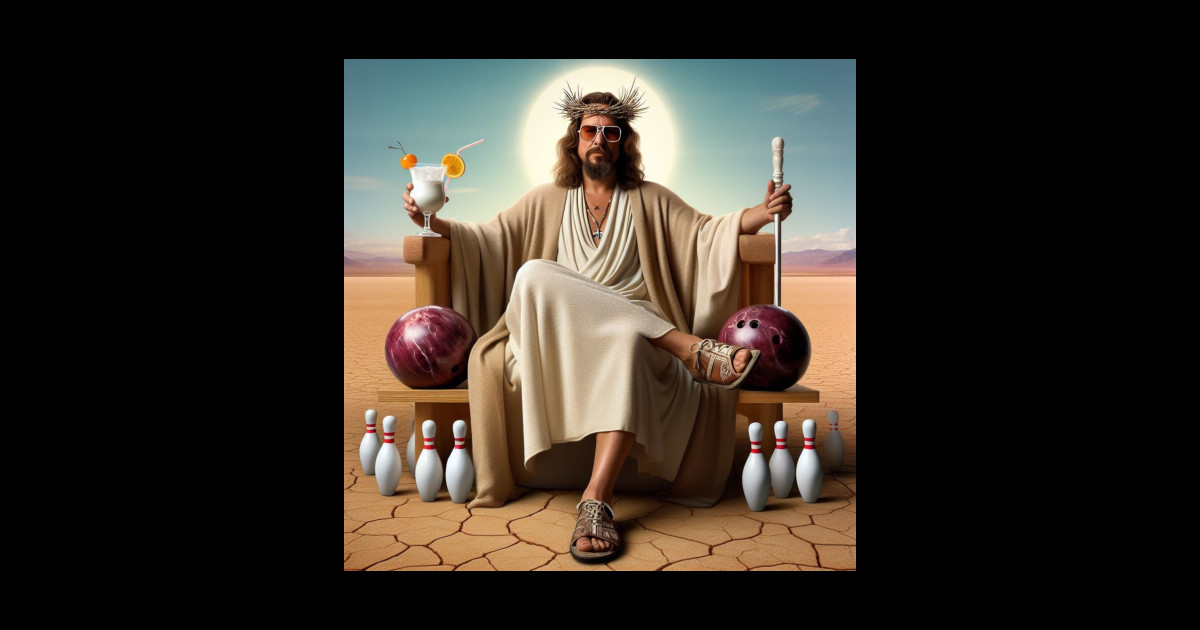 The Dude as Jesus - Big Lebowski - Posters and Art Prints | TeePublic