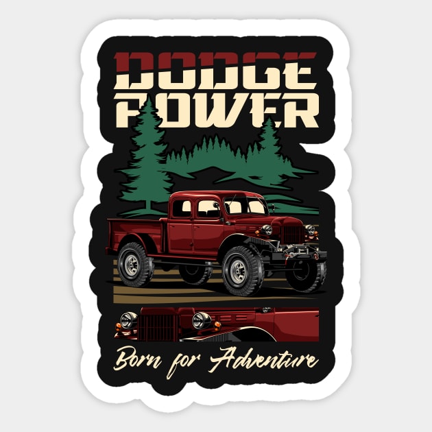 Power Wagon Off Road Truck - Power Wagon Off Road Truck - Sticker ...