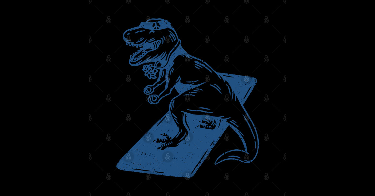 Yoga T-Rex - Yoga - Magnet | TeePublic