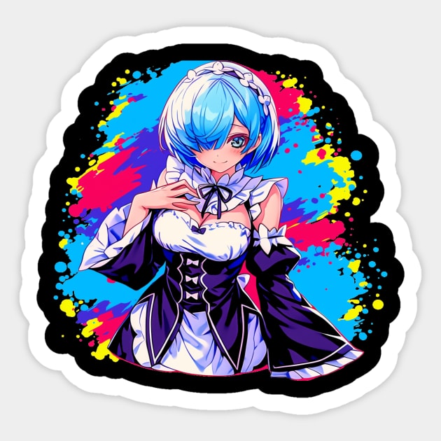 Rem - Re Zero - Re Zero - Sticker | TeePublic