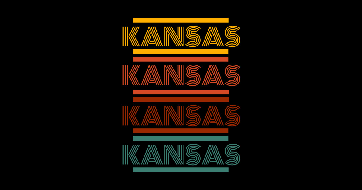 Retro Kansas - Kansas - Sticker | TeePublic