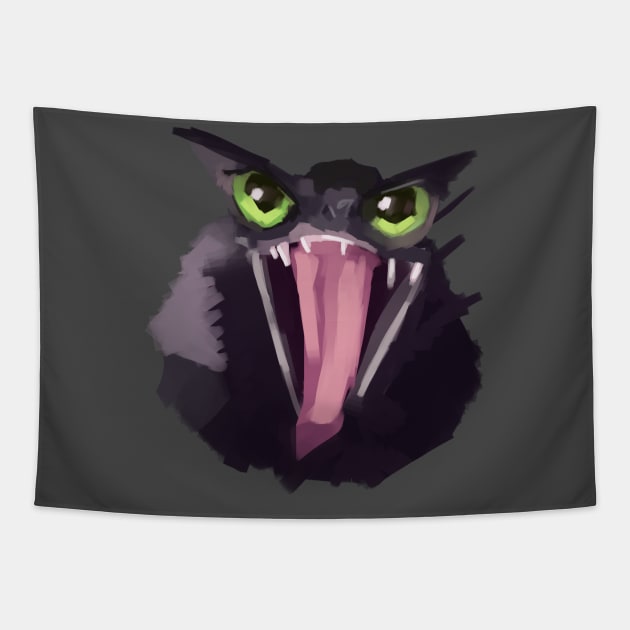 Hilarious cursed maxwell the cat! - Cat Lover Gifts - Tapestry | TeePublic
