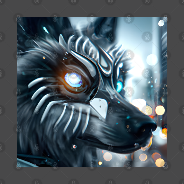 Cyberpunk Wolf (3) - Anthropomorphic Sci fi Wolves - Cyberpunk - T ...