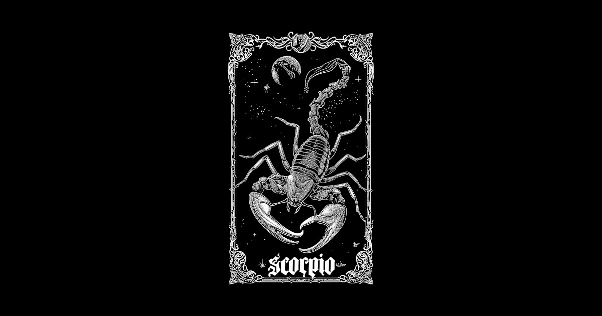 Scorpio the Astrology Zodiac Sign - Scorpio - Sticker | TeePublic