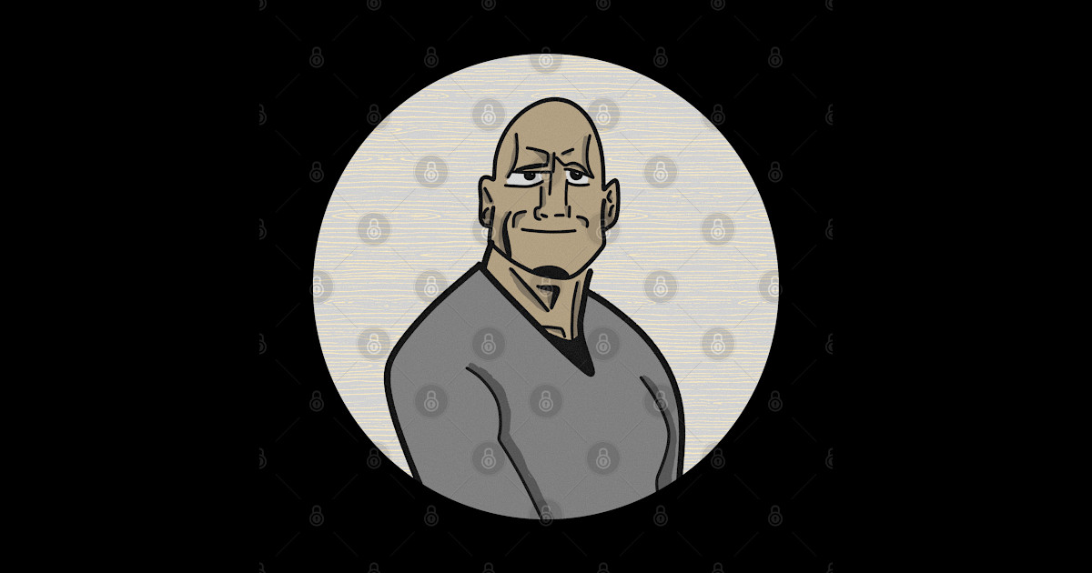 Retro Dwayne the Rock Johnson - The Rock - Sticker | TeePublic