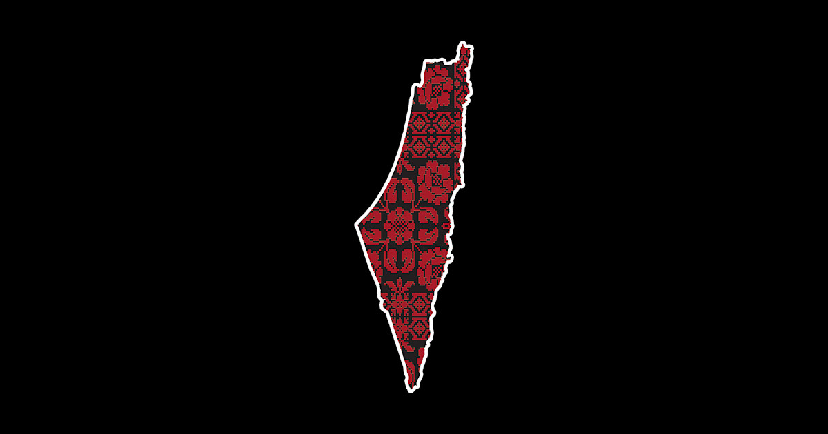 Palestine Map - Palestine Map - Sticker | TeePublic