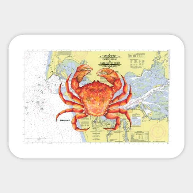 Crab Chart - Crab - Sticker | TeePublic