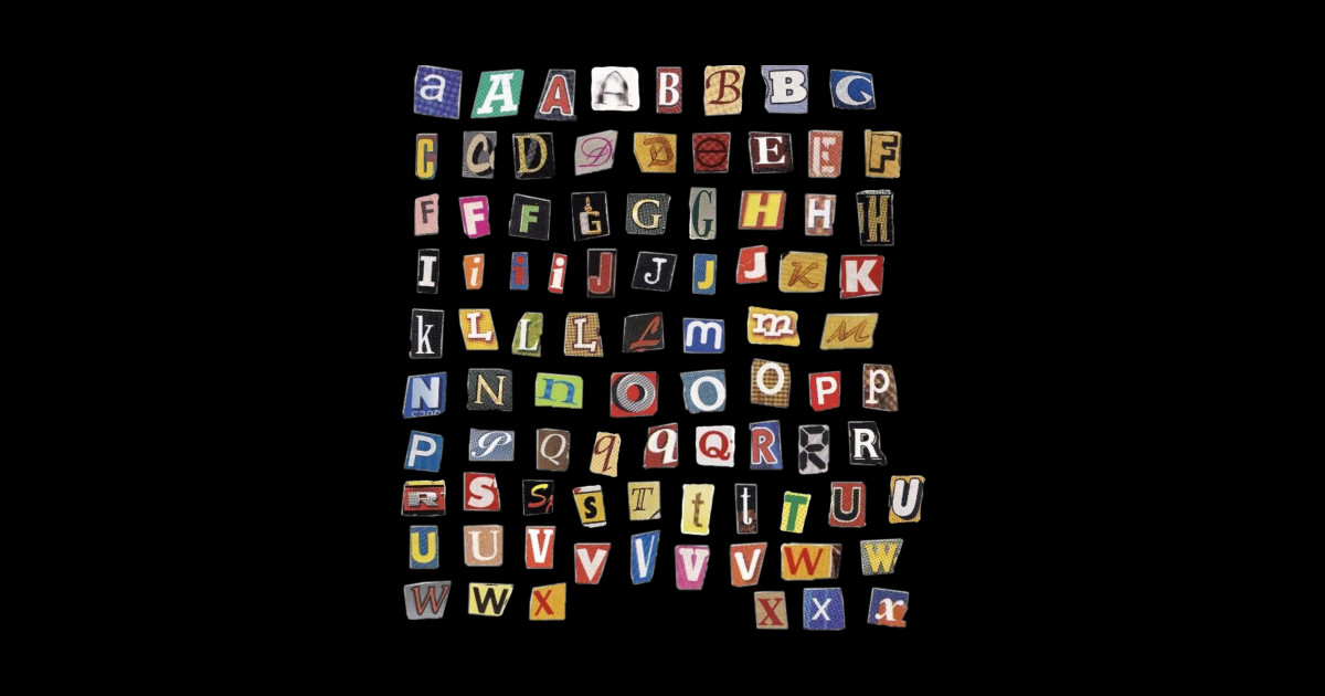 cut out magazine alphabet sticker pack journal newspaper - Cut Out ...