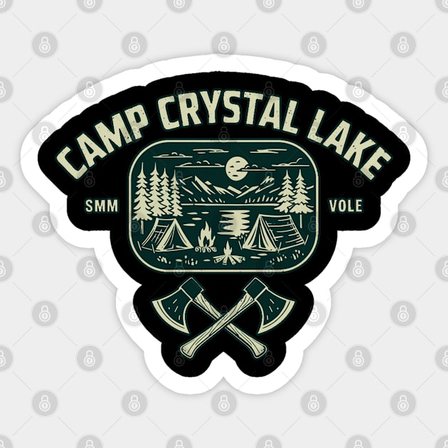 Camp Crystal Lake - Camp Crystal Lake - Sticker | TeePublic