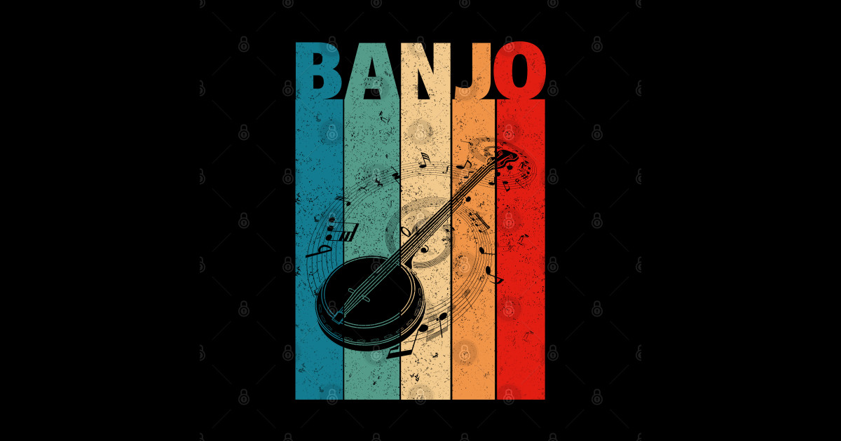 Vintage Banjo - Banjoist - Sticker | TeePublic