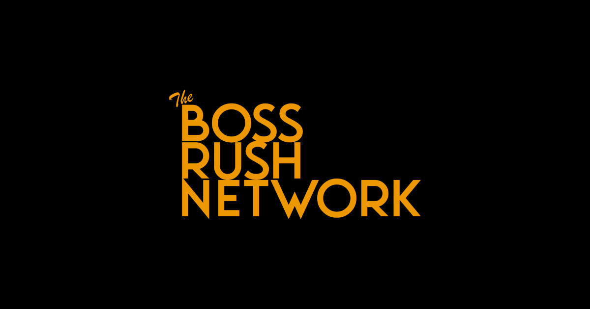 Boss Rush Network Logo (White) - Boss Rush Network - Sticker | TeePublic