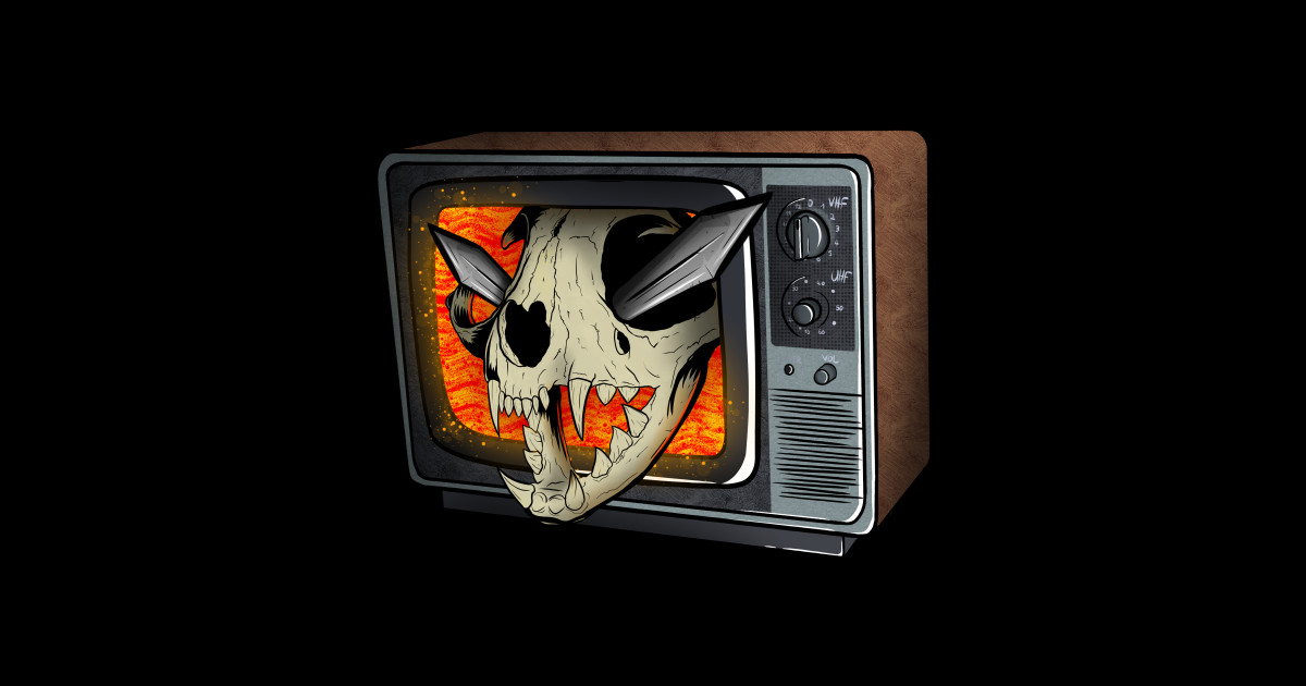 Skull TV Portal - Skull - Sticker | TeePublic