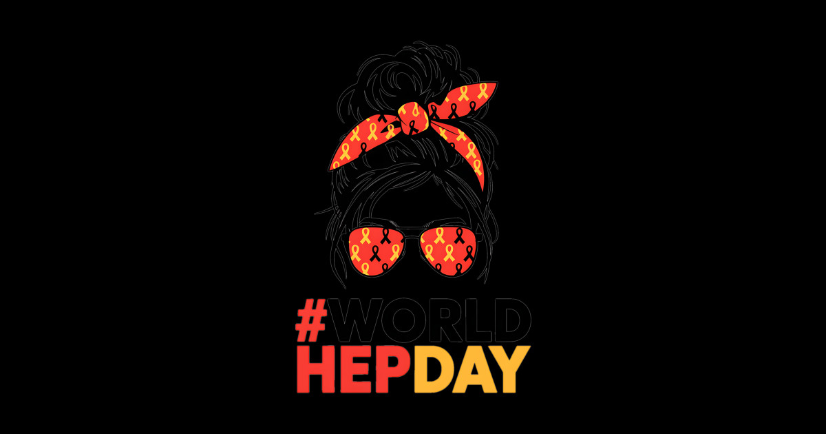 World Hepatitis Day Hepatitis Awareness Messy Bun - World Hepatitis Day ...