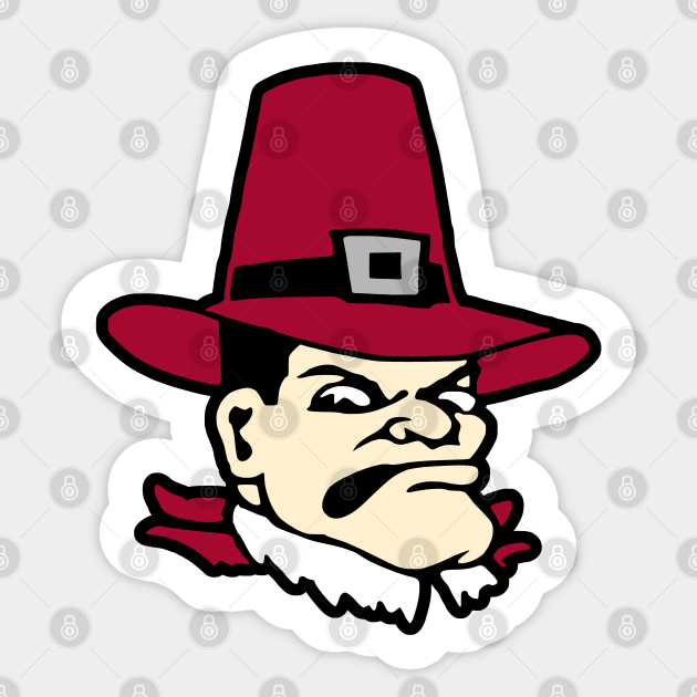 Restored Harvard Pilgrim Mascot #2 - Harvard University - Sticker ...