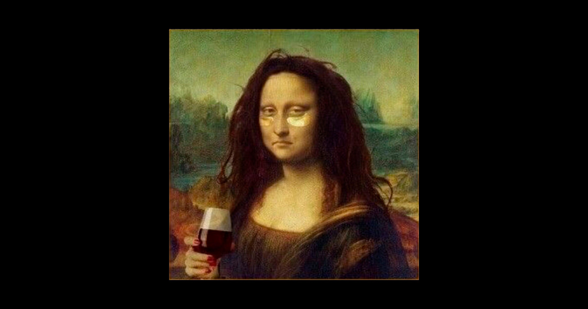 Monday Lisa Mona Lisa Da Vinci - Mona Lisa - Sticker | TeePublic