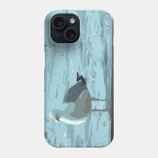 Lispe Sea Gull on Railing - Sea Gull - Phone Case | TeePublic