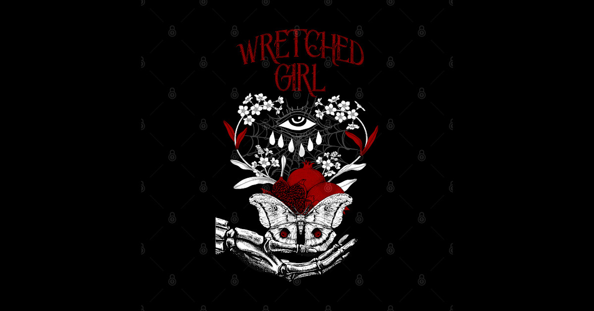 Wretched Girl - Sad Girl - Sticker | TeePublic