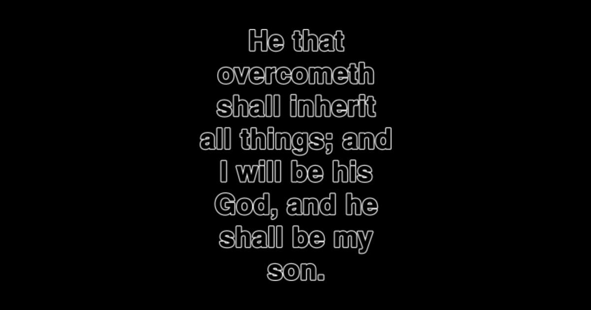 Revelation 21:7 Bible Verse Typography KJV - Revelation 21 7 - Sticker ...