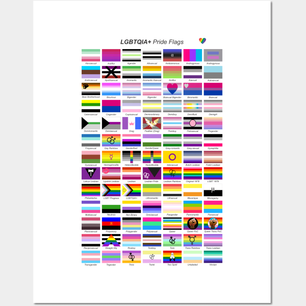 LGBTQIA+ Pride flags - Pride Flags - Posters and Art Prints | TeePublic