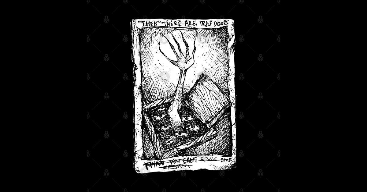 Pulk/Pull Revolving Doors - Illustrated Lyrics - Radiohead - Sticker ...