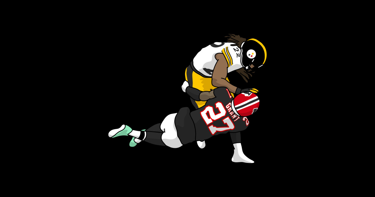 The stiff arm harris - Najee Harris - Sticker | TeePublic