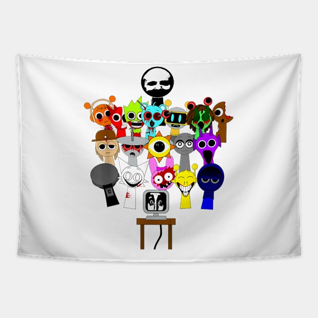 All Dandy's world Sprunki toys - Sprunki - Tapestry | TeePublic