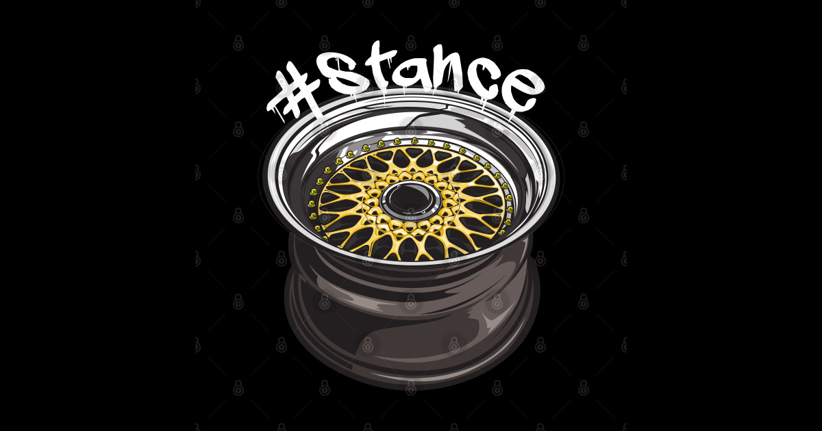 Tuning Wheel Rim JDM Fan Stance - Stance - Sticker | TeePublic