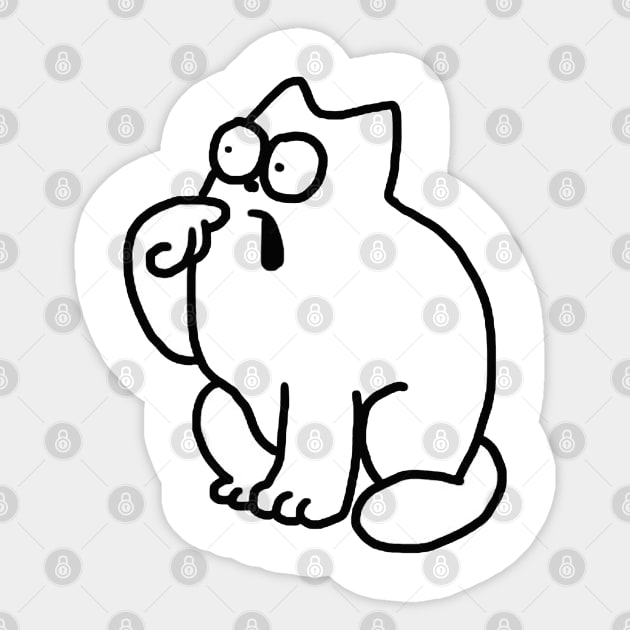 Simon's Cat - Simons Cat - Sticker | TeePublic