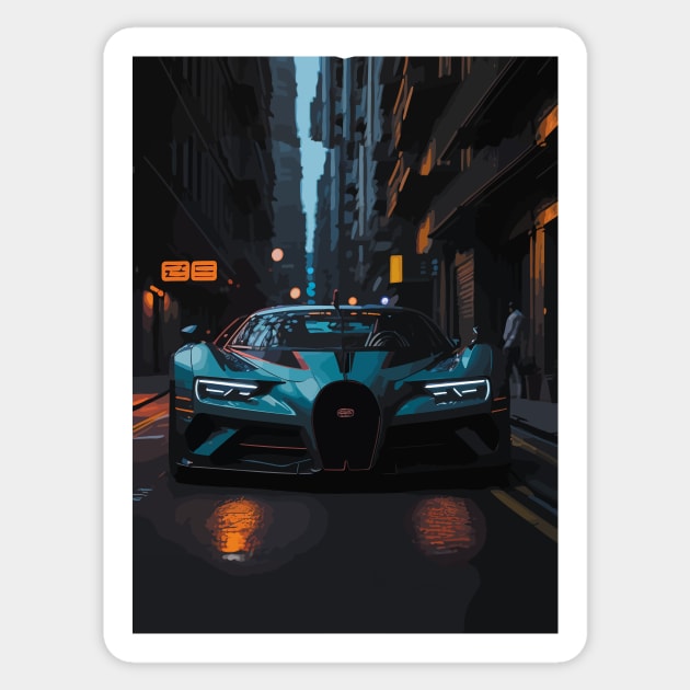 Experience the power of Bugatti divo - Bugatti - Sticker | TeePublic