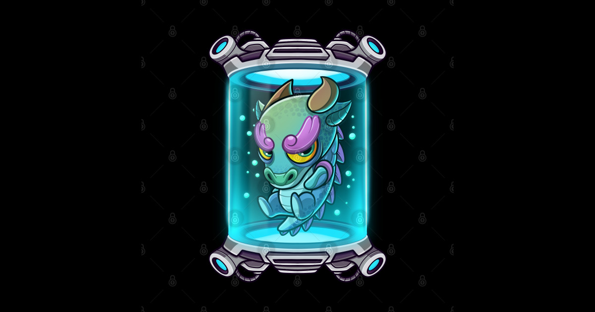 Baby Dino Clone - Monster Cute - Sticker | TeePublic