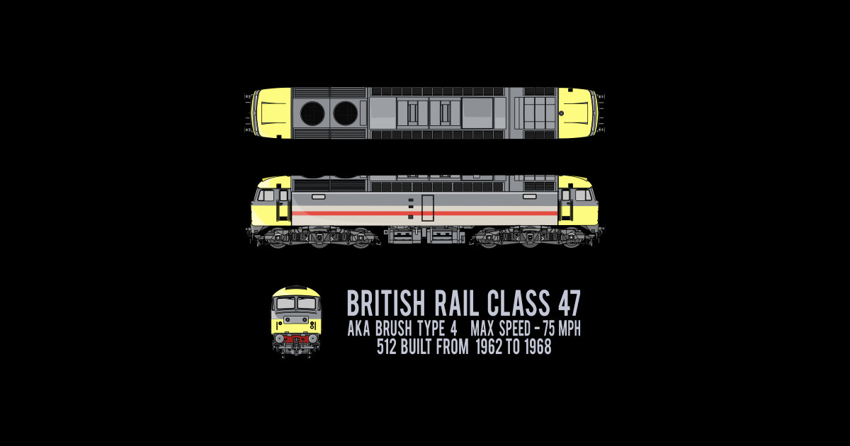 British Rail Class 47 Brush Type 4 Locomotive Diagram Gift - British ... British Rail Class 47 Brush Type 4 Locomotive Diagram Gift - British ...