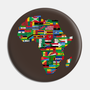 Flags Of African Flags Africa Map Pins and Buttons for Sale | TeePublic
