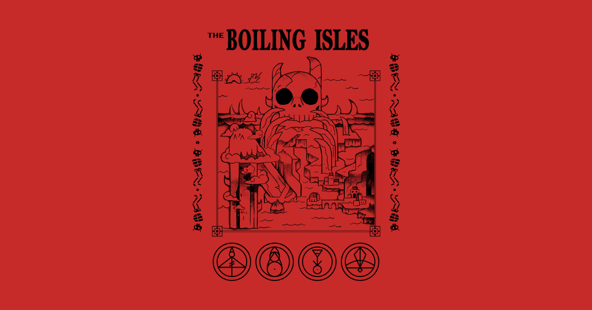 Boiling Isles Map - Owl House - T-Shirt | TeePublic