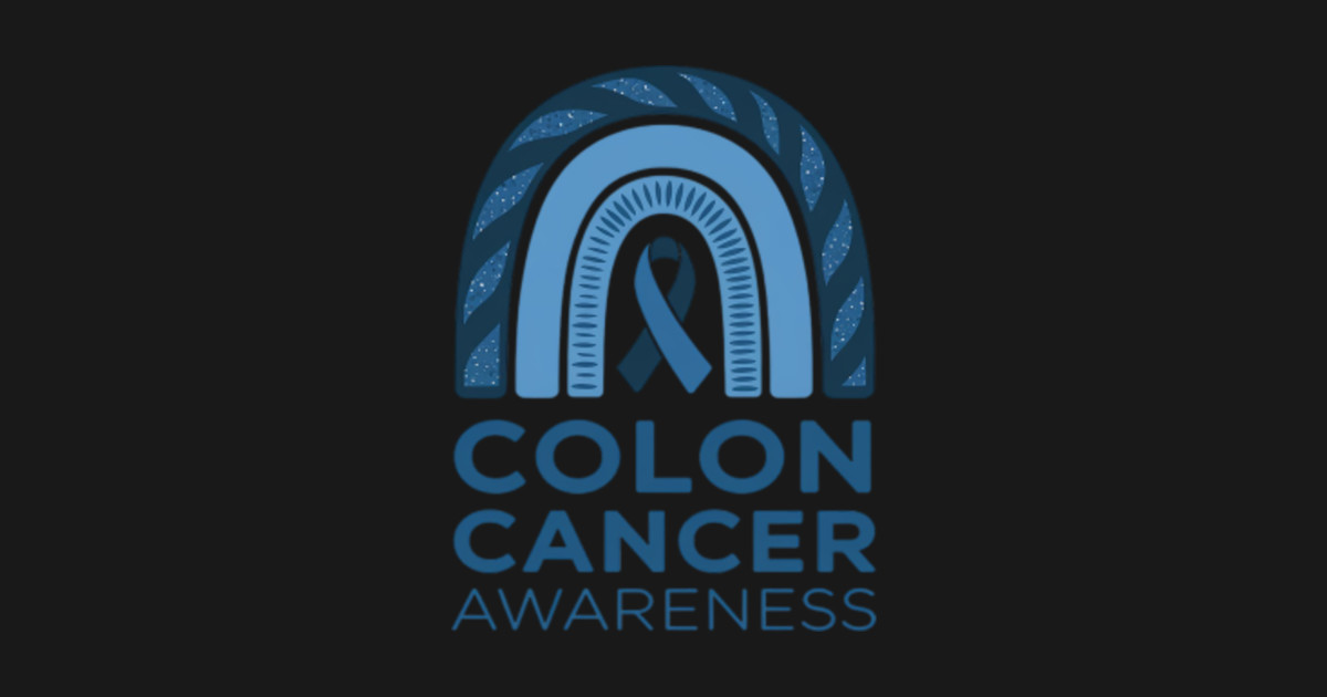 Colon Cancer Awareness Rainbow Bleached - Colon Cancer Awareness ...