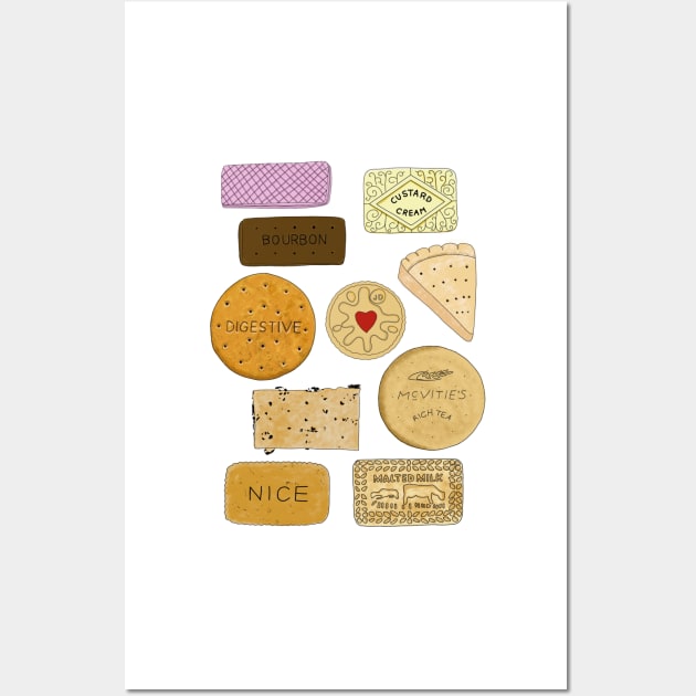 British Biscuits sticker set - British Biscuits - Posters and Art ...