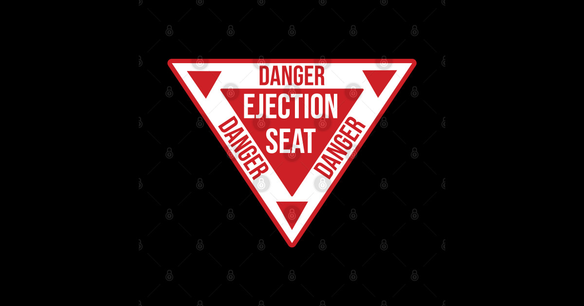 Ejection Seat Danger Triangle Military Warning Fighter Jet Aircraft ...