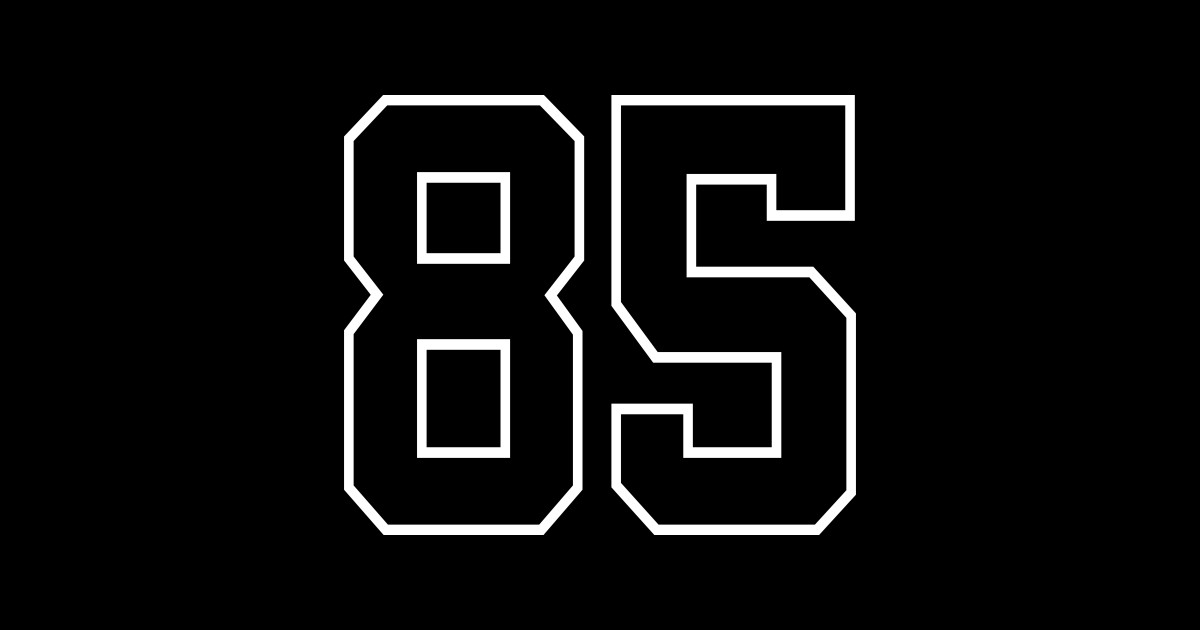 Number 85 - 85th Birthday - Sticker | TeePublic