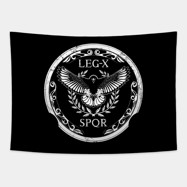 Legio X Equestris Roman Legionary Emblem - Spqr - Tapestry | TeePublic