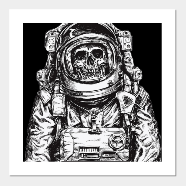Skull Astronaut - Skull - Posters and Art Prints | TeePublic